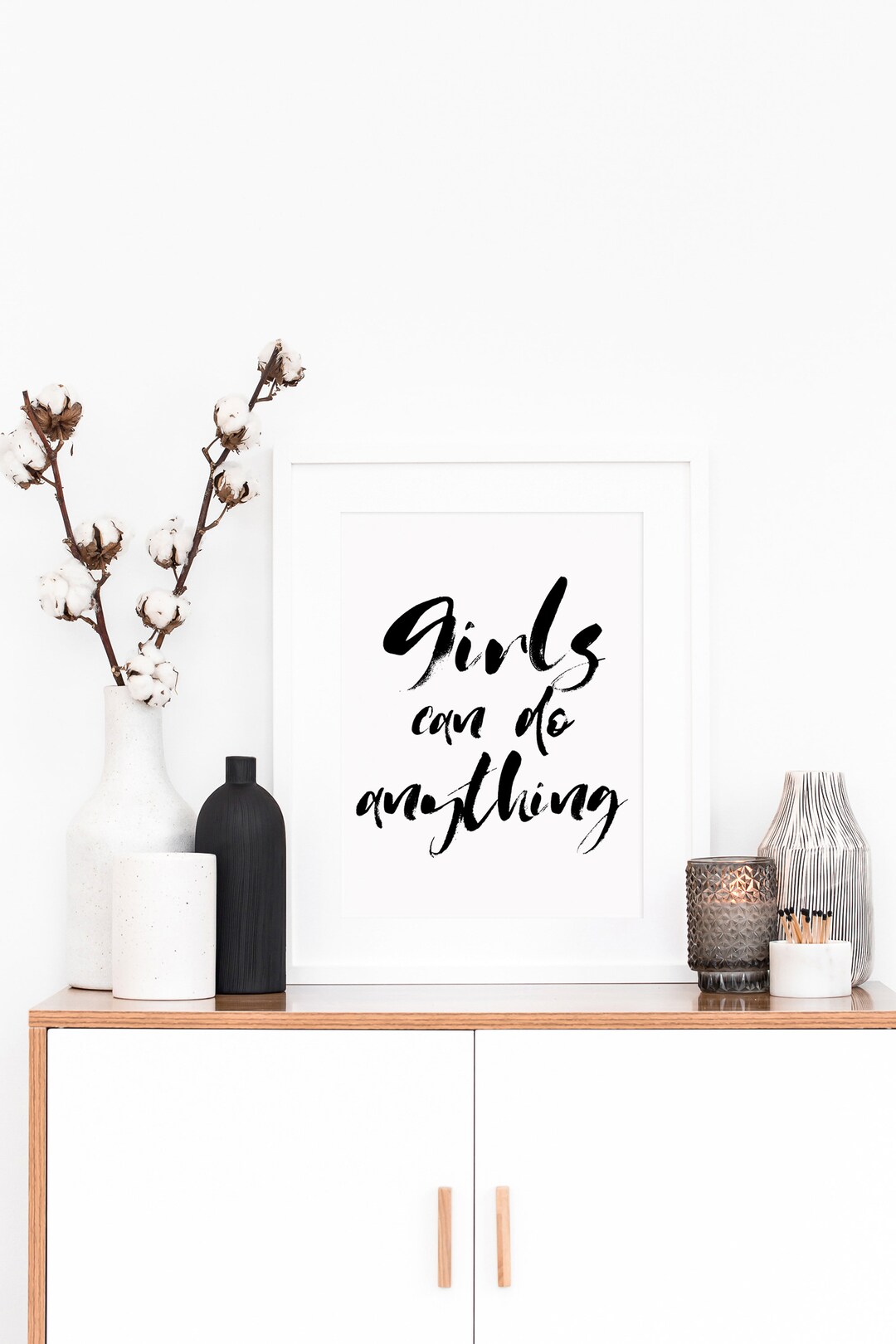 Feminist Wall Art, Girls Can Do Anything, Feminist Print, Empowering ...