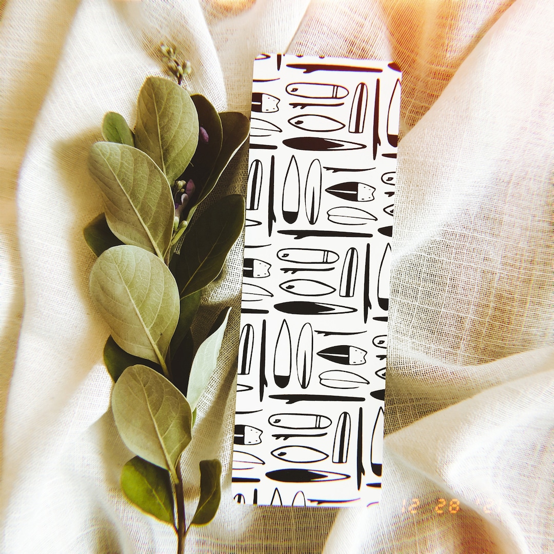 Surfboard Pattern Bookmark - Etsy