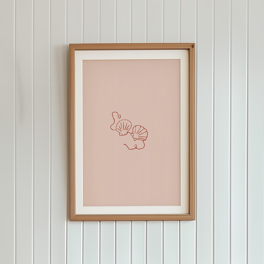 Sea Bra Print | Digital Download | Shell Bra Art - Etsy