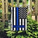 Thin Blue Line Personalized Garden Flag Back the Blue LEO Yard Flag ...