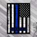 Thin Blue Line Blanket Personalized Baby Toddler Teen - Etsy