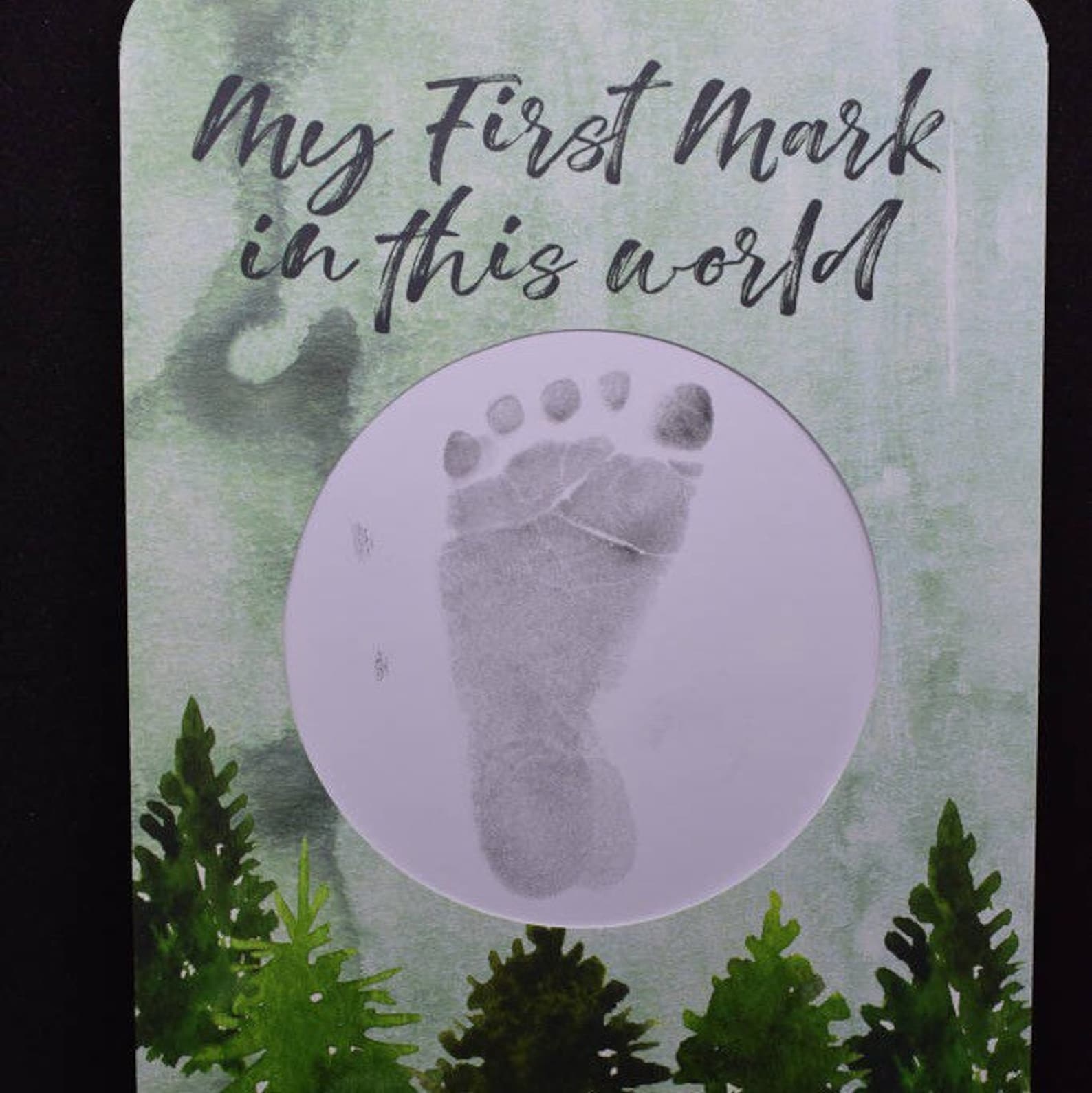First Footprint Card // My First Mark in This World // New Daddy Gift ...