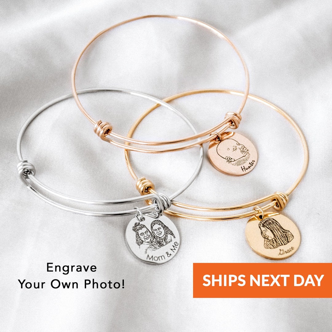 Custom Human Portrait Bracelet People Picture Pendant Personalized ...