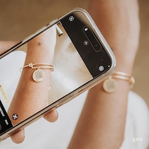 Personalized QR Code Sign Bangle Custom QR Bracelet Bangle Bracelet ...