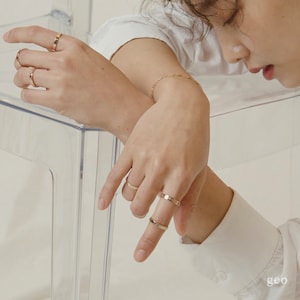 Geopersonalized Custom Engraved Ring Stackable Personalized Stacking ...