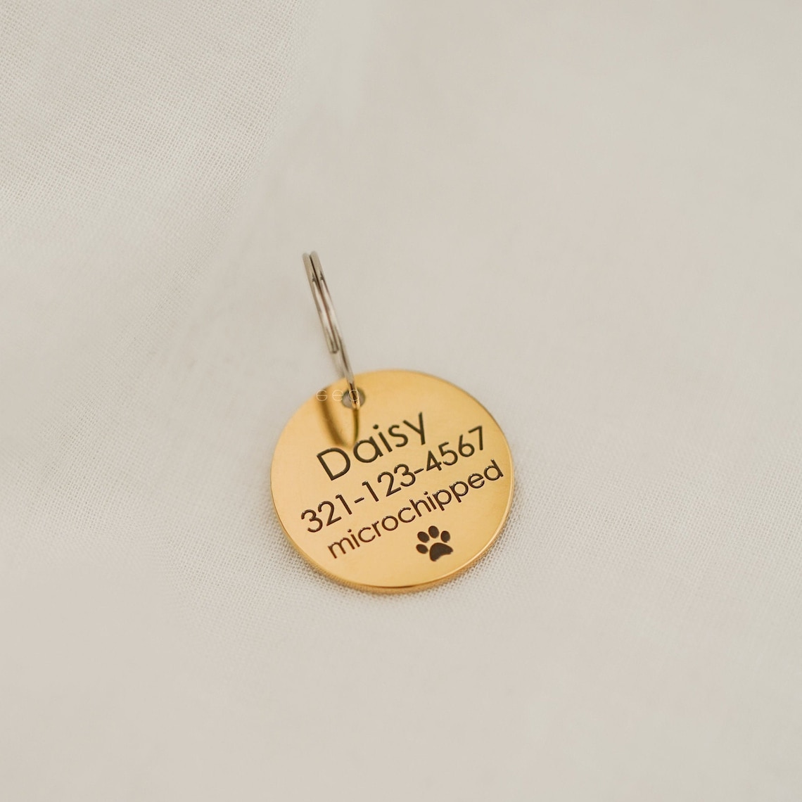 Personalized Pet Tag Disc Custom Pet Tag Pet Microchipped Tag - Etsy