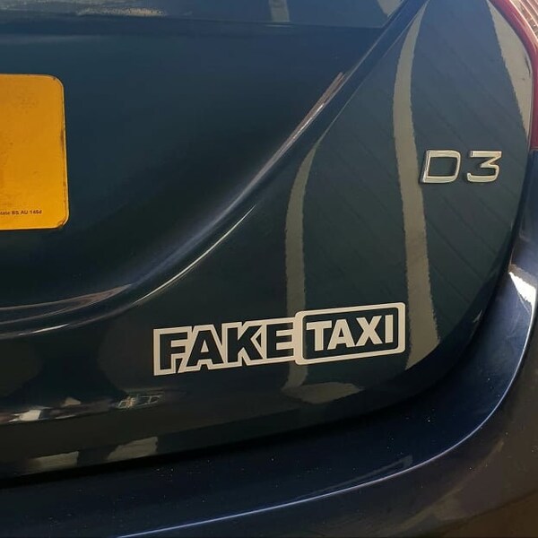 Fake Taxi Sticker - Etsy