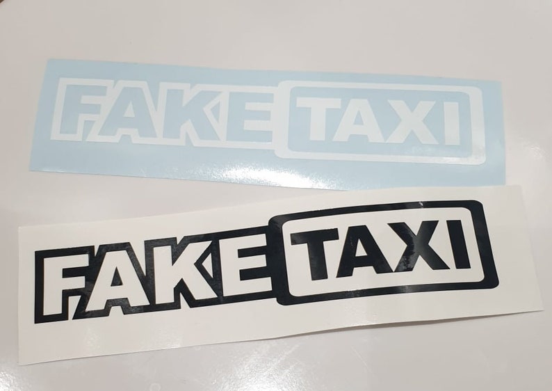 Fake Taxi Car Sticker Bumper Tailgate Decal 4 X 20 Cm - Etsy