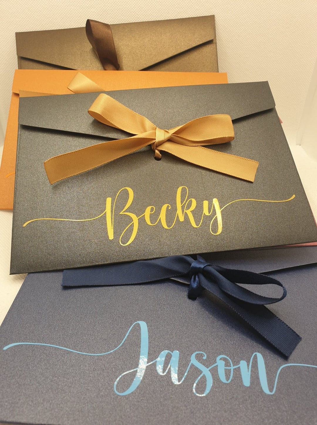 Personalised Money Envelope With Ribbon, Pouch for Money, Voucher 17 ...