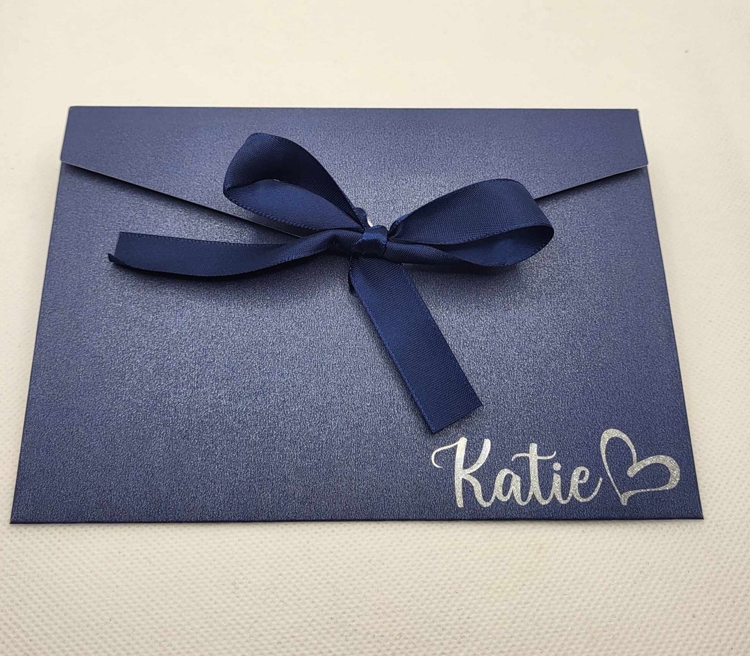Luxury Personalised Gift Envelope, Money Wallet, Voucher 17.5 X 12.2cm ...