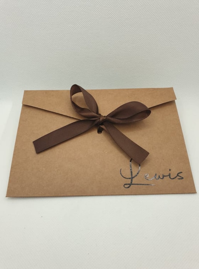 Luxury Personalised Gift Envelope With Gemstone Name Voucher - Etsy