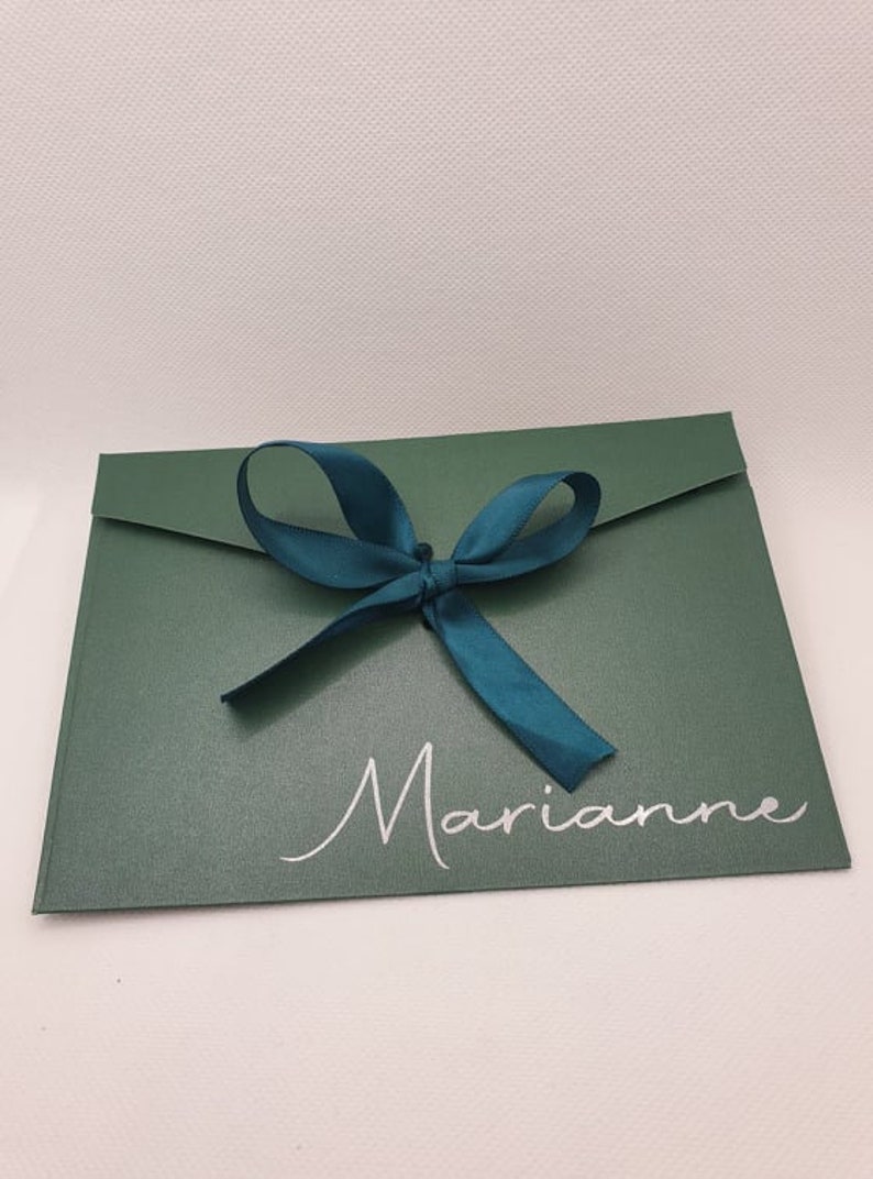 Luxury Personalised Gift Envelope With Gemstone Name Voucher - Etsy