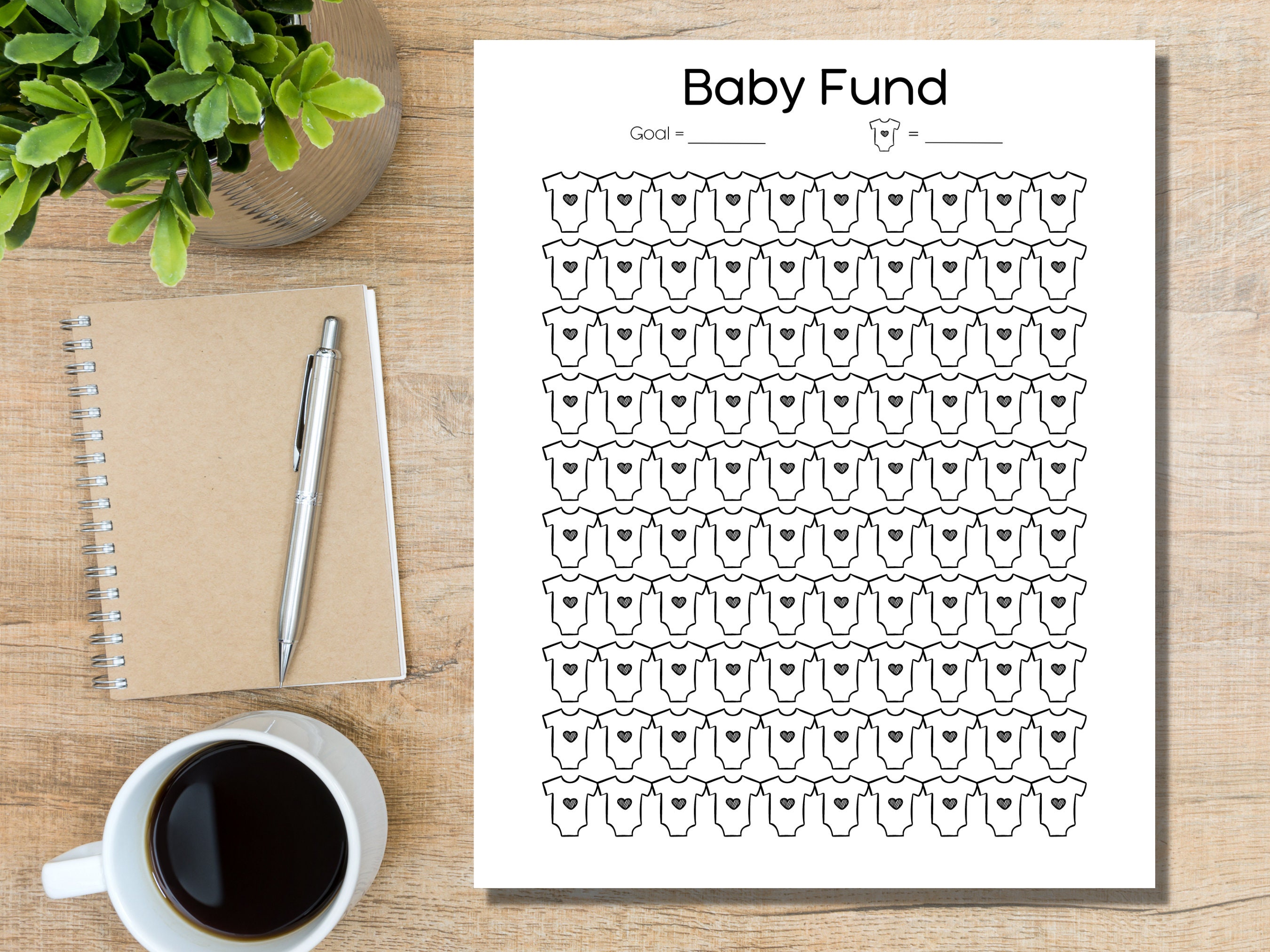 Baby Fund Savings Tracker, Digital Tracker, Savings Printable Tracker ...