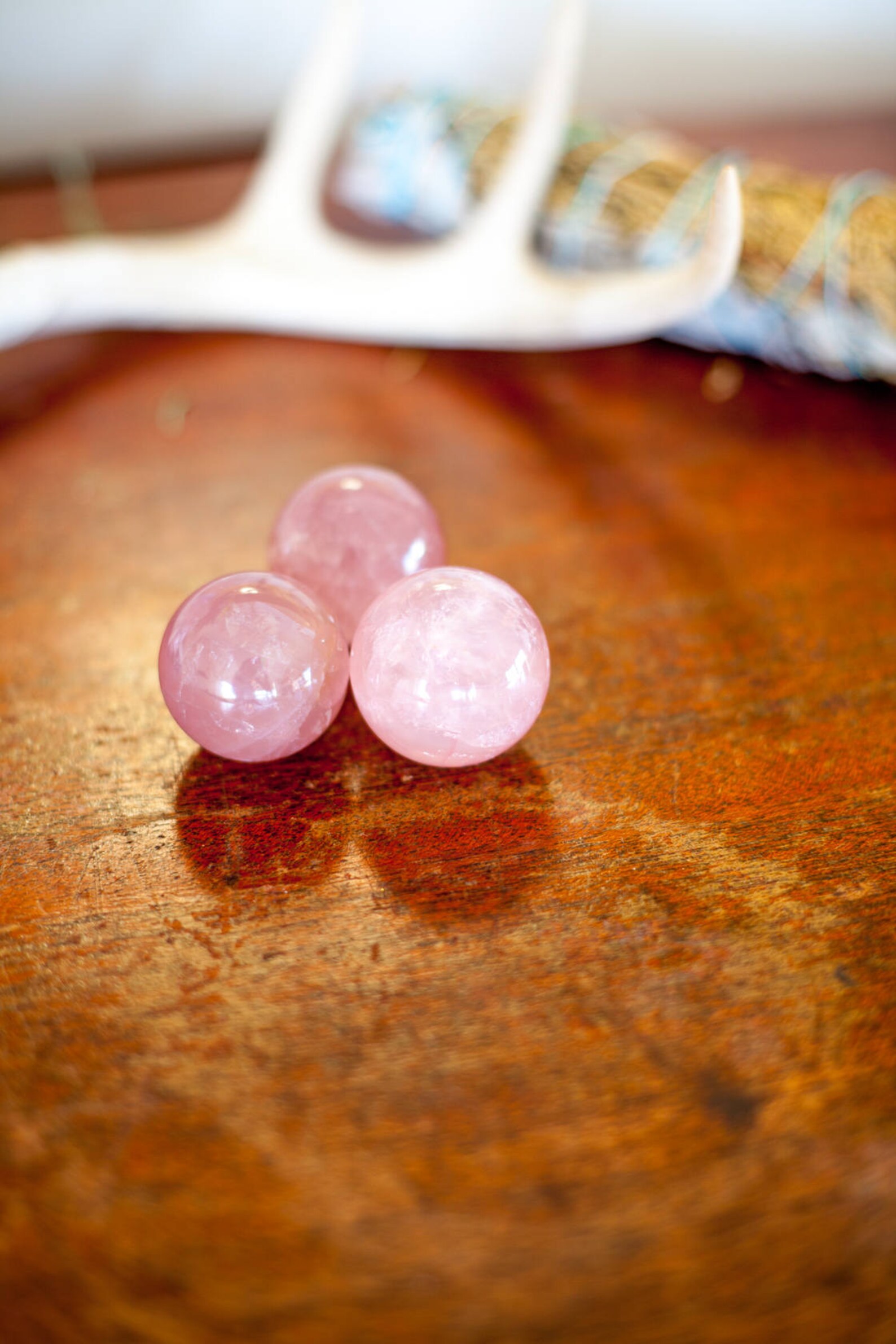 Rose Quartz Crystal Ball Rose Quartz Sphere Cheer up gift | Etsy