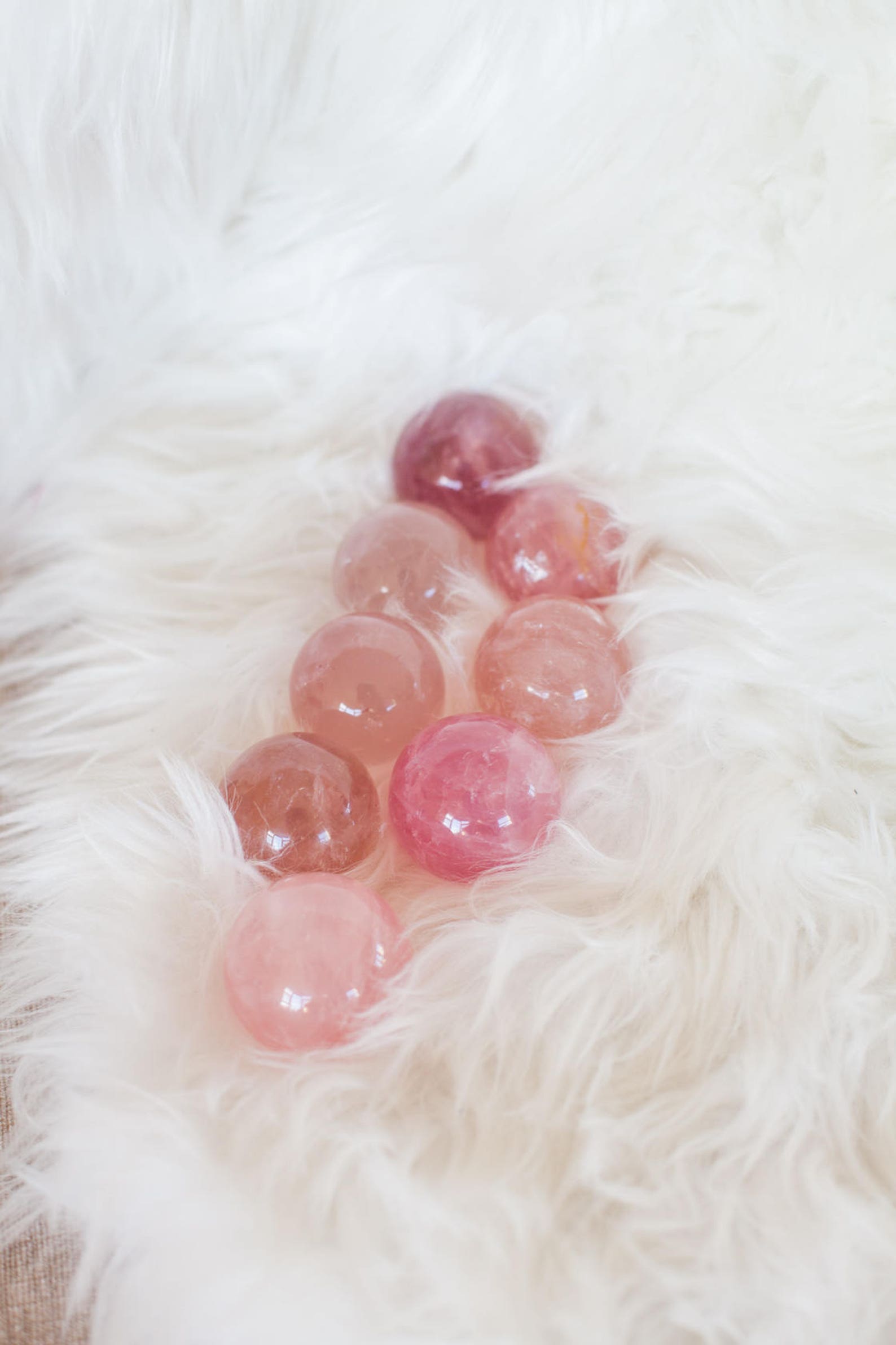 Rose Quartz Crystal Ball Rose Quartz Sphere Cheer up gift | Etsy