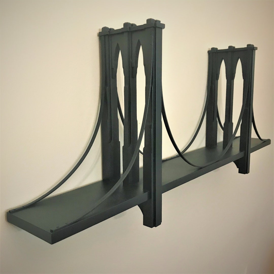Brooklyn Bridge Shelf, Floating Shelves, Сollection Bridge, Wooden ...