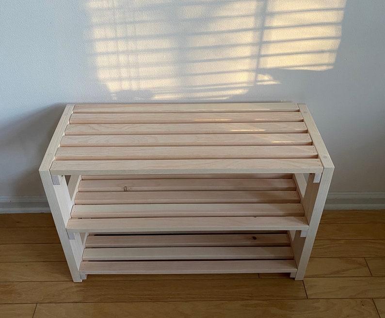 Shoe Rack Wood Shoe Storage Bench Wooden Sofa Shoe Rack 3 - Etsy