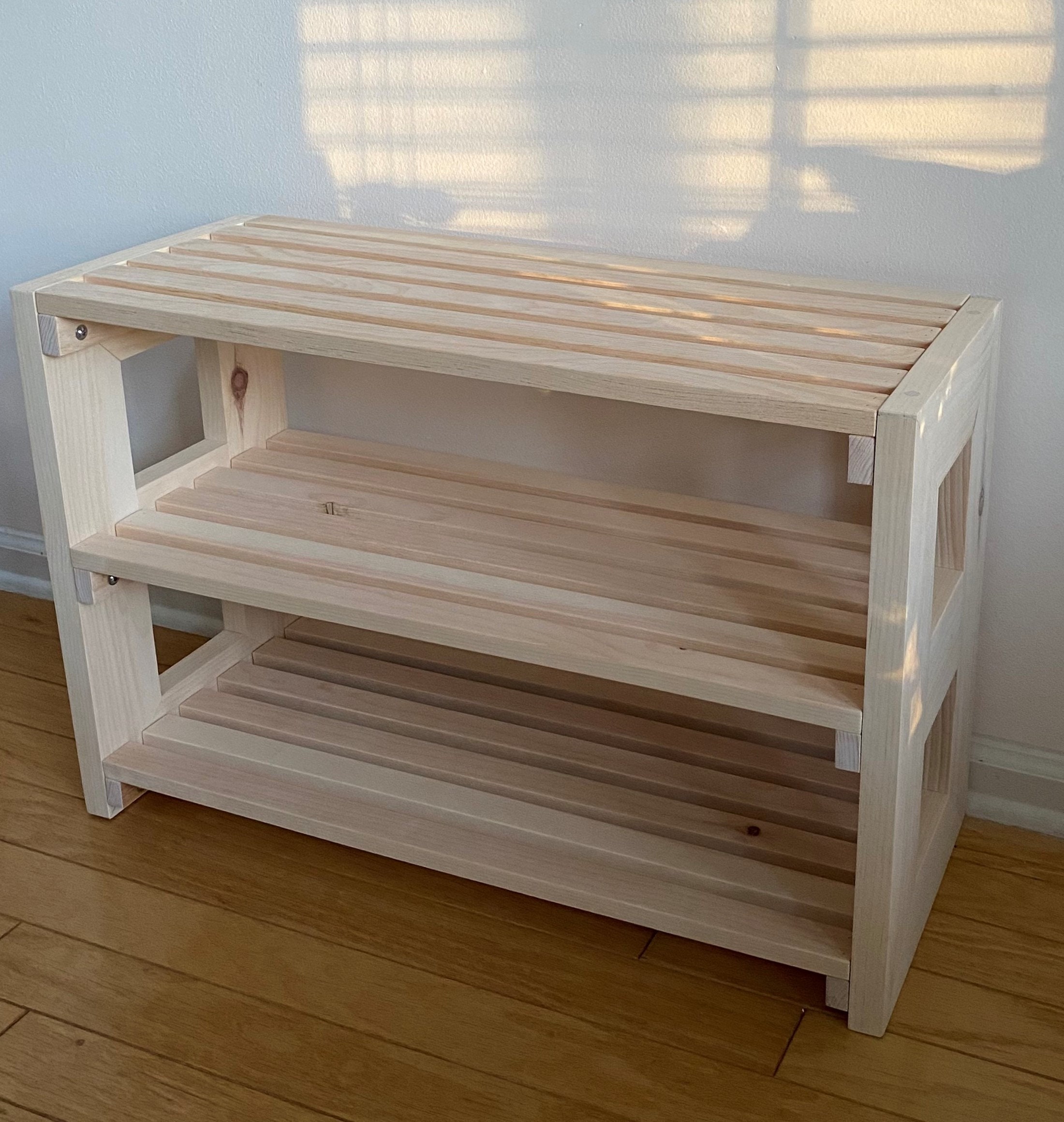 Shoe Rack Wood Shoe Storage Bench Wooden Sofa Shoe Rack 3 - Etsy