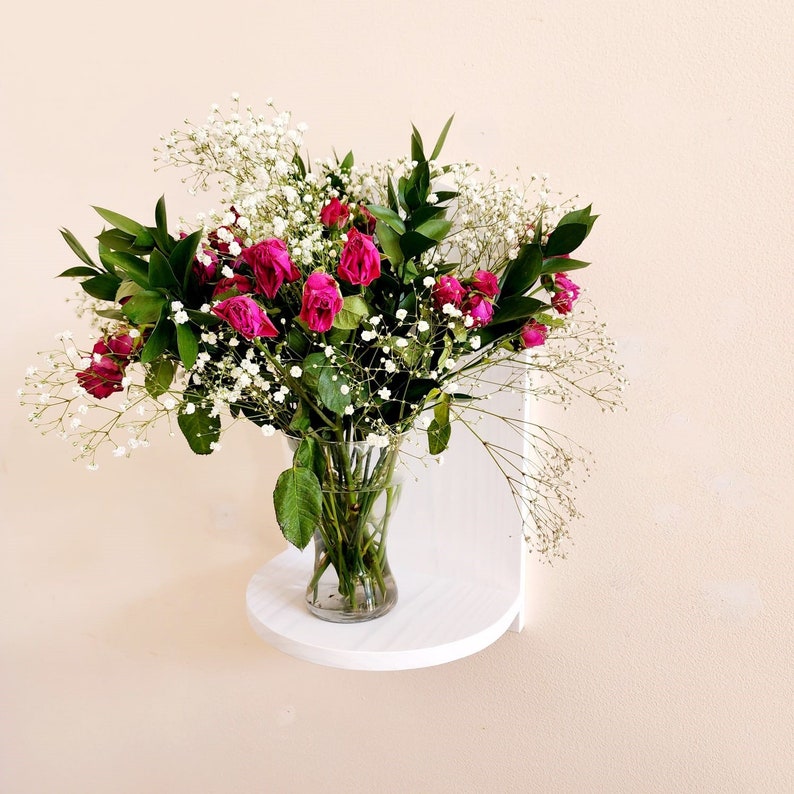 Arched Floating Wall Shelf Round Shelf Baby Monitor Speaker - Etsy