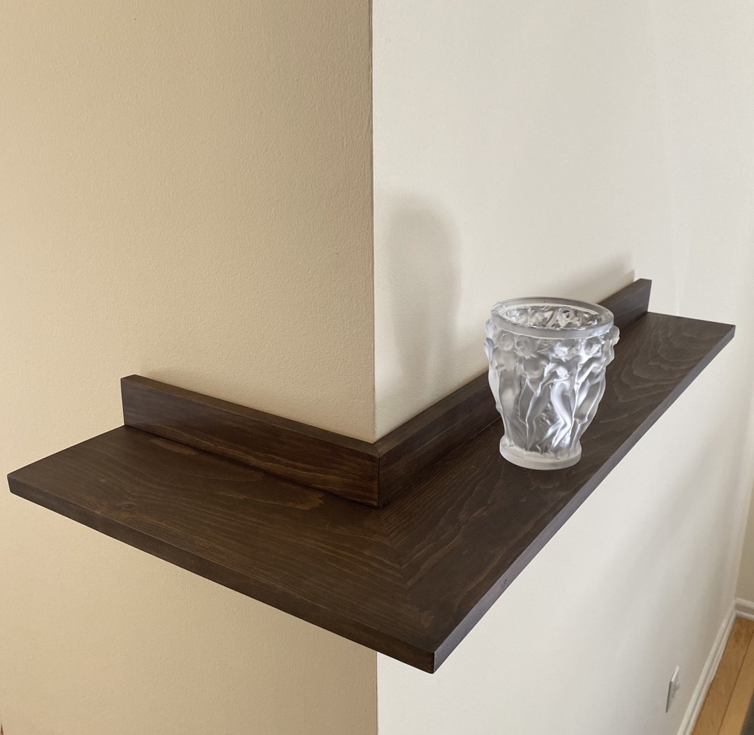 Floating Shelf for Outer Corner, L Shaped Shelves, Wrap Shelf, Shelves ...