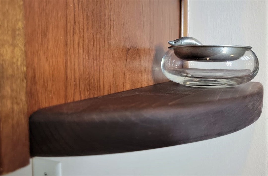 Kitchen Corner Rounded Edge Shelf, Cabinet Shelves, Radius Floating ...