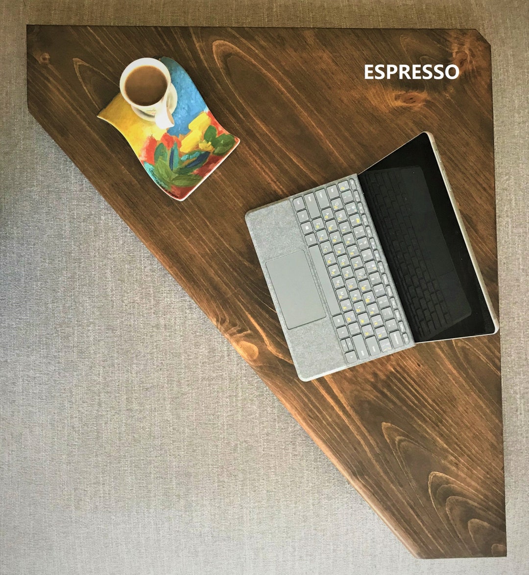 Computer Table, Pentagonal Big W Corner Shelf, Floating Rustic Big Size ...