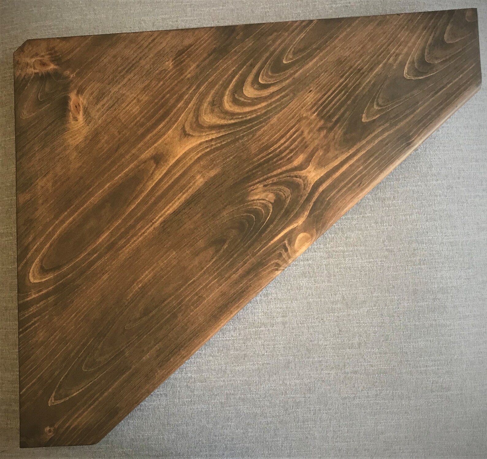 Computer Table Pentagonal Big W Corner Shelf Floating Rustic - Etsy