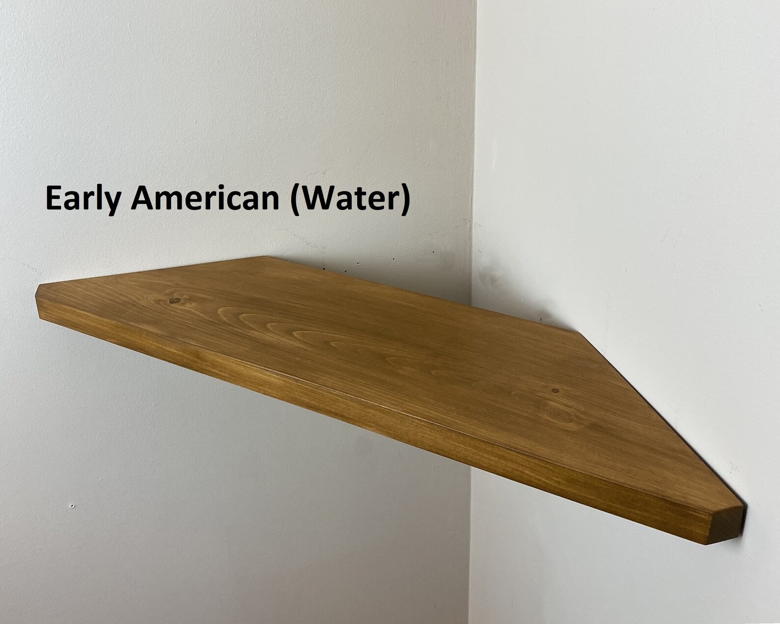 Trapezoidal Corner Shelf: Floating Wood Shelf for Speaker or Baby ...