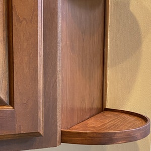 Kitchen Half Circle Corner Round Shelf With Barrier, Cabinet Shelves ...