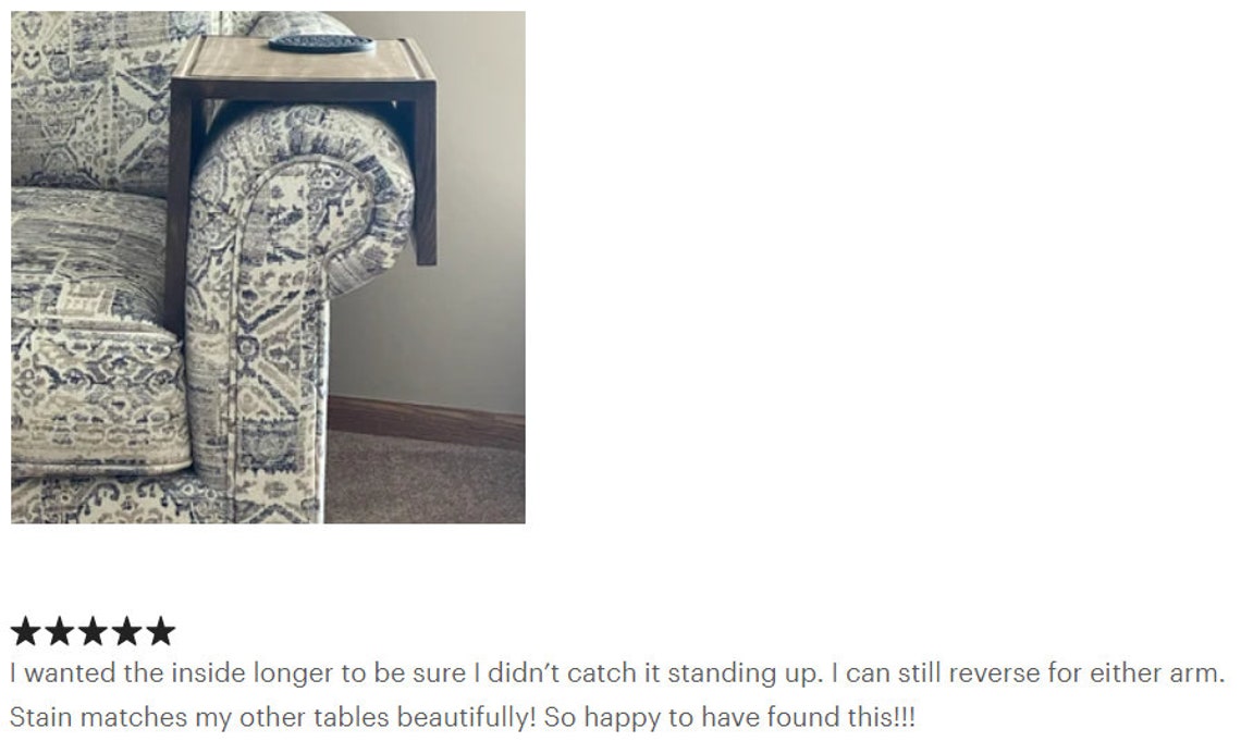 Couch Sofa Arm Long Side Sofa Arm Table Rest Table Wrap Arm - Etsy