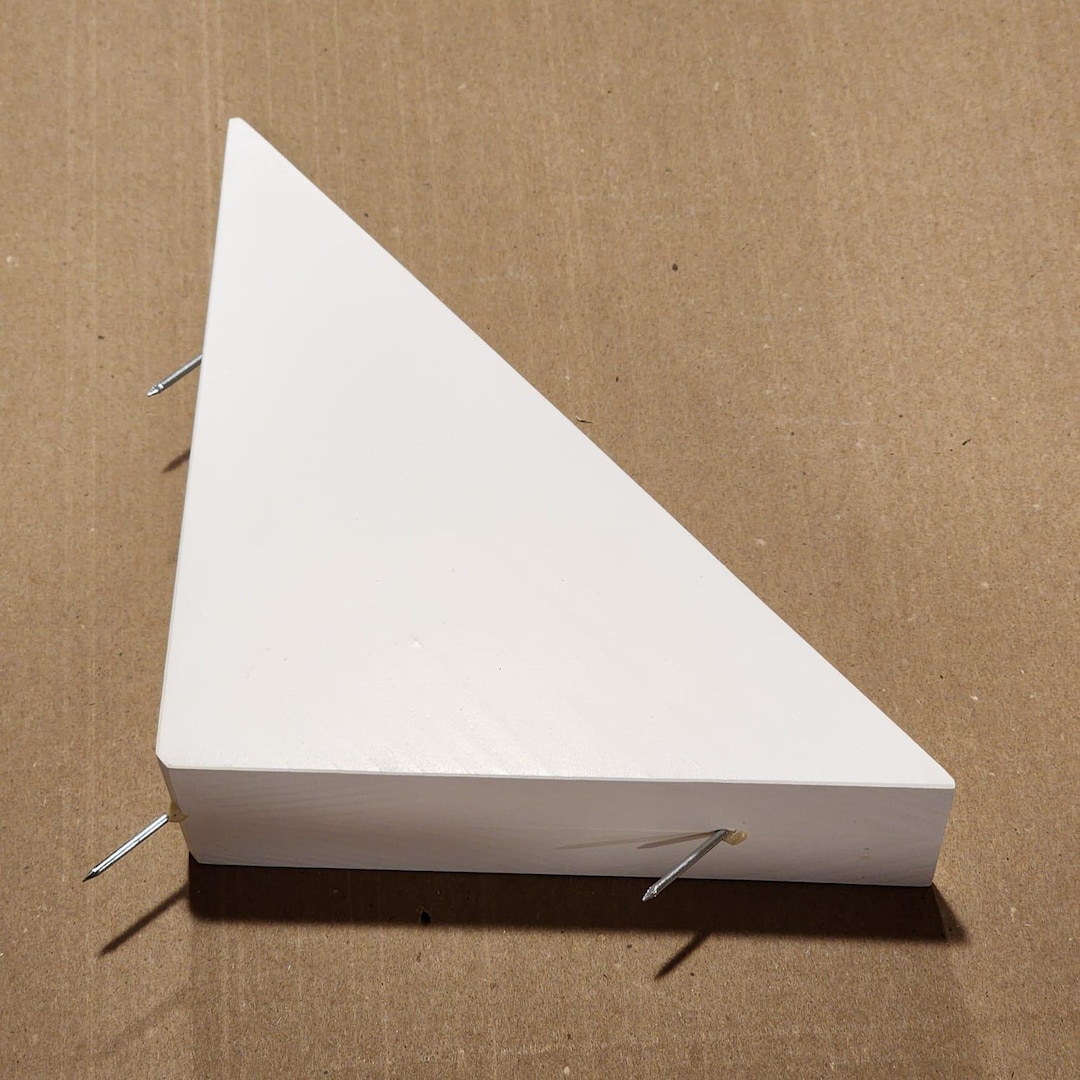 Corner Shelf: Quick Install Triangle Floating Wood Organizer - Etsy