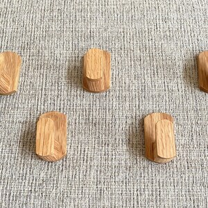 Oak Small Self-adhesive Hooks, Decorative Wall Coat Rack Hangers ...