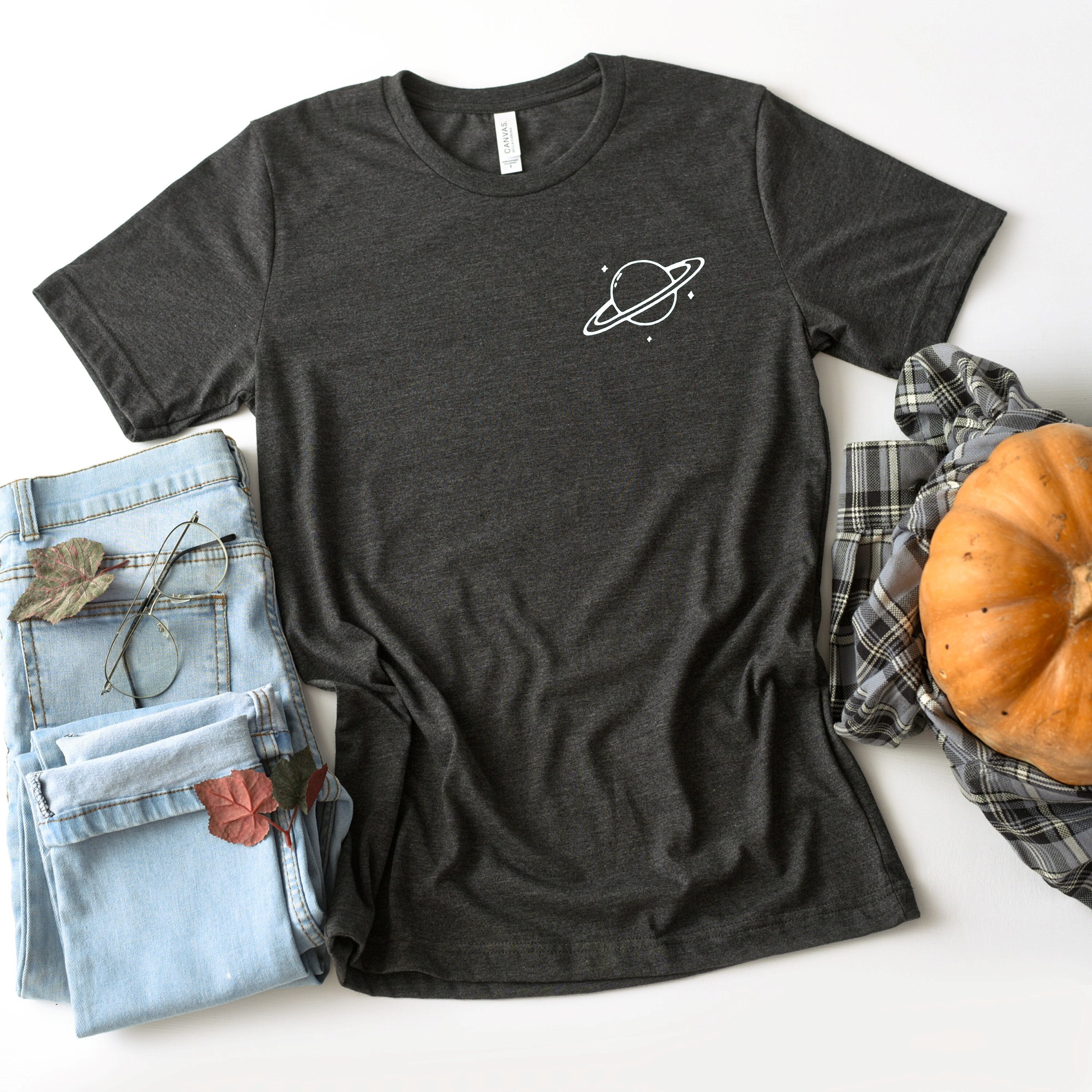 Planet Pocket Shirt Saturn Planet Planet Shirt Galaxy - Etsy