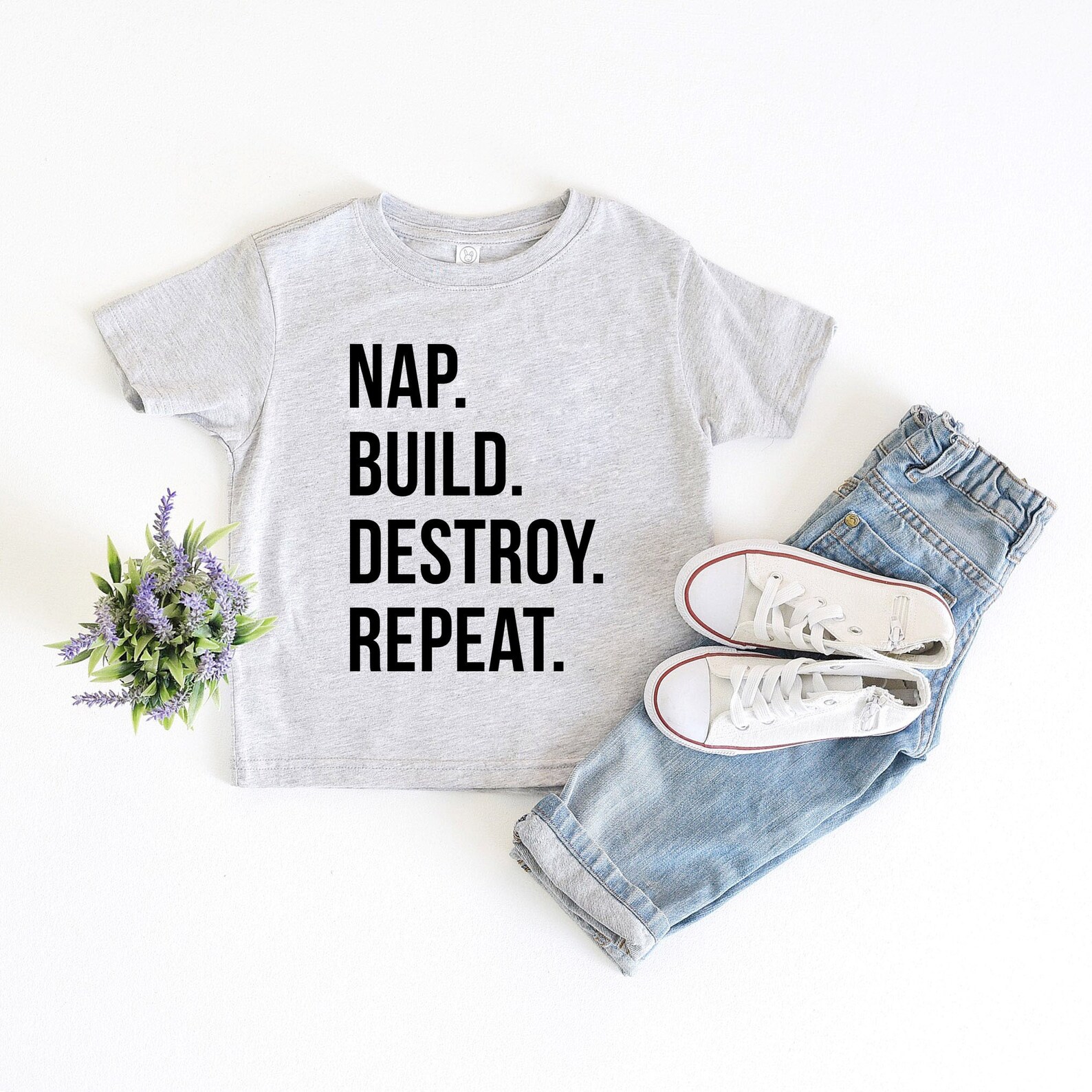 Nap Build Destroy Repeat Shirt Funny Kids Shirt Funny - Etsy