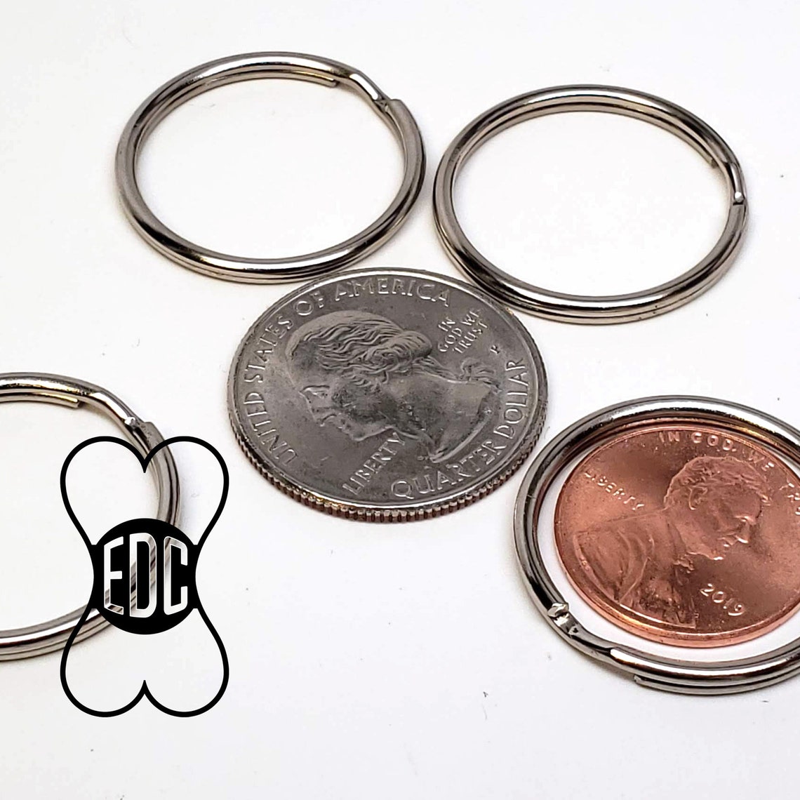 Small Split Rings. Four Piece. for EDC 550 Paracord Jewelry | Etsy