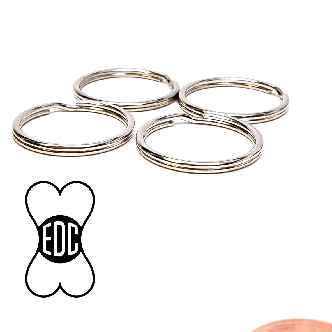 Small Split Rings. Four Piece. for EDC 550 Paracord Jewelry | Etsy