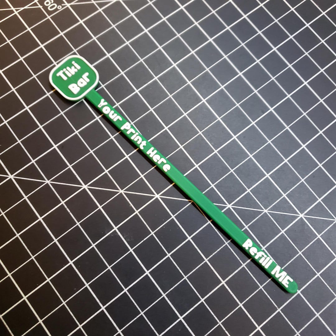 10 Customizable Tiki Cocktail Swizzles. Set of 10. - Etsy