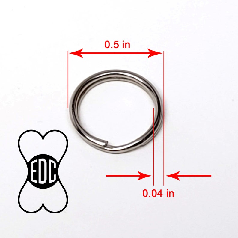 Small Split Rings. Five Piece. for EDC 550 Paracord Jewelry - Etsy