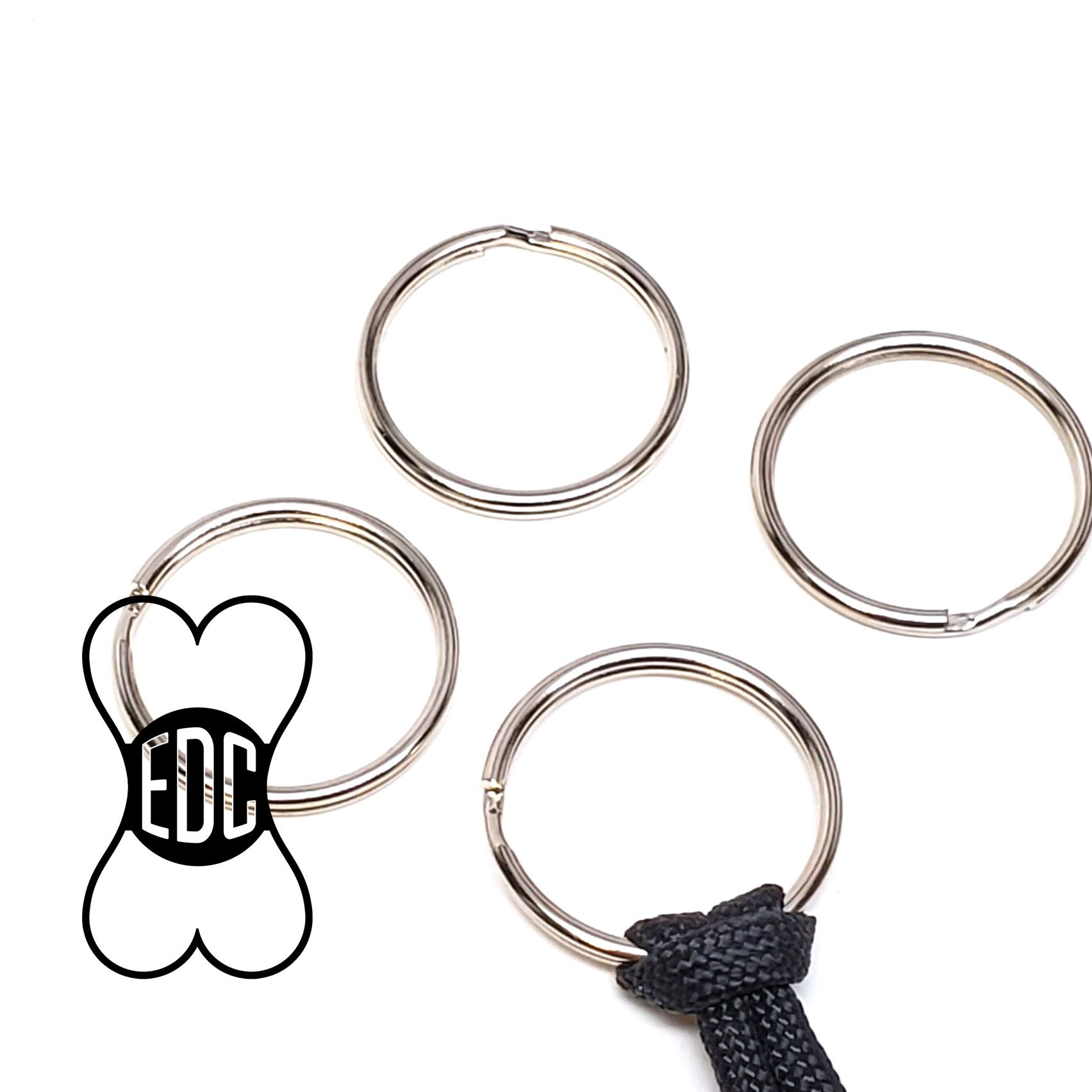 Small Split Rings. Four Piece. for EDC 550 Paracord Jewelry | Etsy