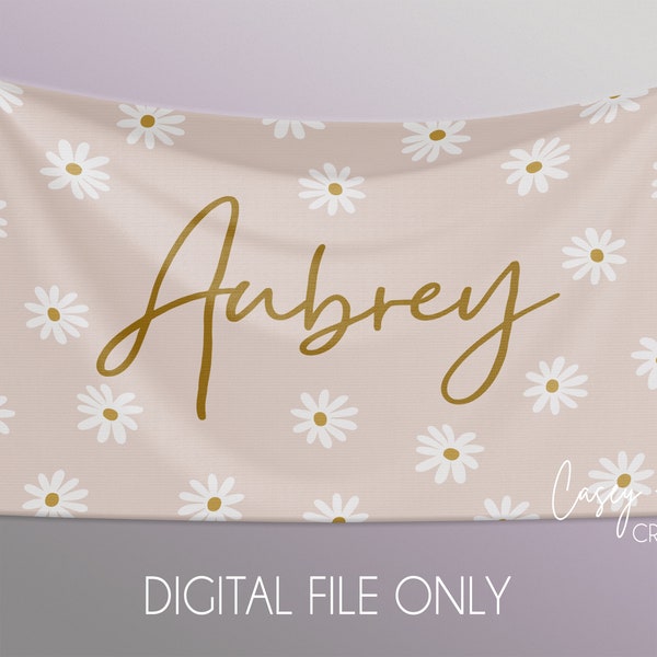 Daisy Birthday Backdrop - Etsy