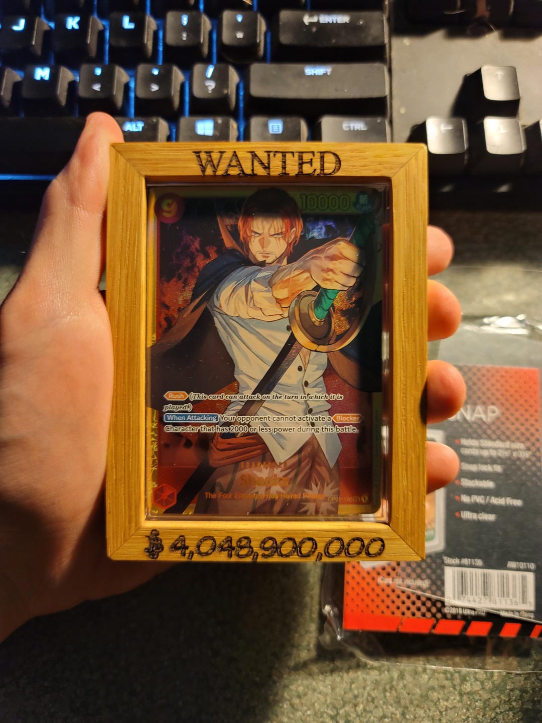 Wood Wanted Poster Tcg Frame Personalized Anime Wanted Poster One Piece ...