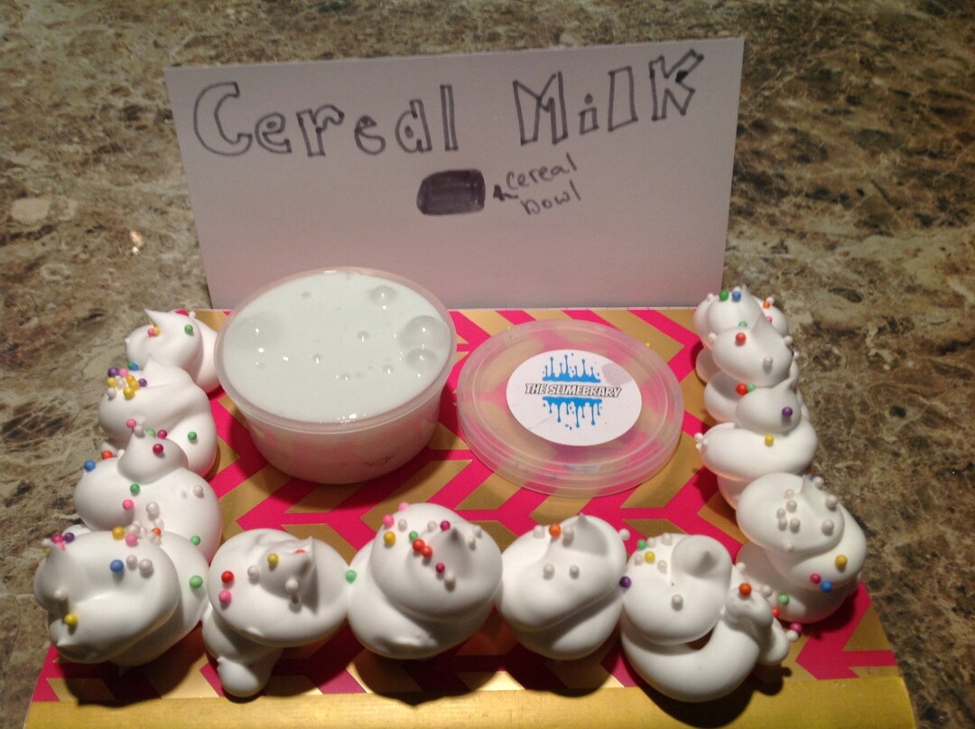 Cereal Milk Slime 5.5oz - Etsy