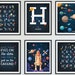 Space Wall Art Set of 6 Prints, Space Themed Nursery, Outer Space Decor ...