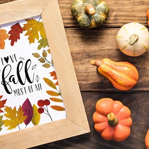 Fall Printable Wall Art, Autumn Poster, Beautiful Watercolor Print - Etsy
