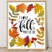 Fall Printable Wall Art, Autumn Poster, Beautiful Watercolor Print - Etsy