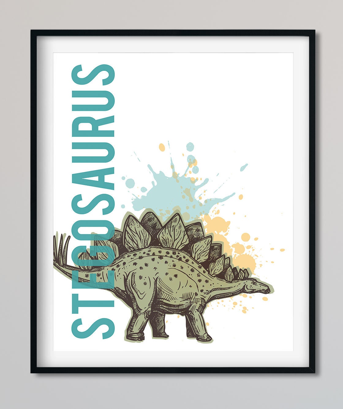 Dinosaur nursery decor set of 3 art prints dinosaur | Etsy