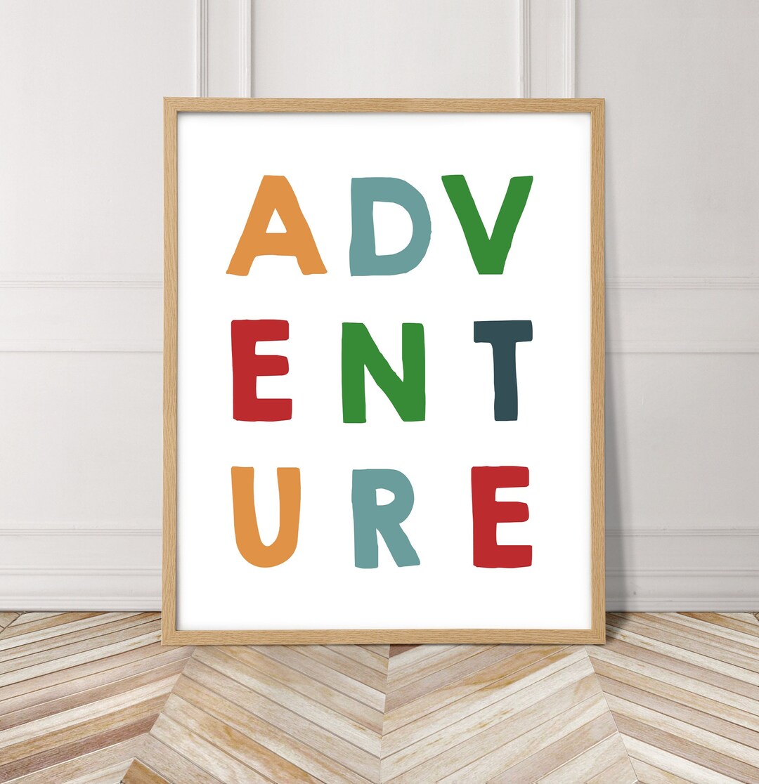 Adventure Nursery Decor. Kids Affirmation, Perfect for Travel Theme ...