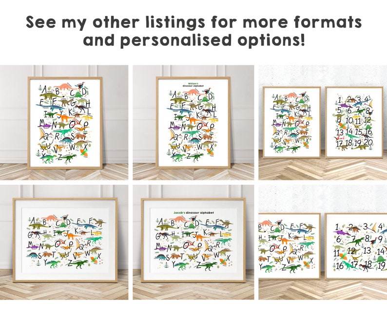 Kids Room Decor, Dinosaur, Kids Wall Art, Printable, Digital Download ...