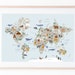 World Map for Kids Printable Wall Art, Perfect for an Travel Theme ...
