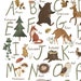 Woodland Animal Alphabet With Watercolor Details, Perfect for a ...